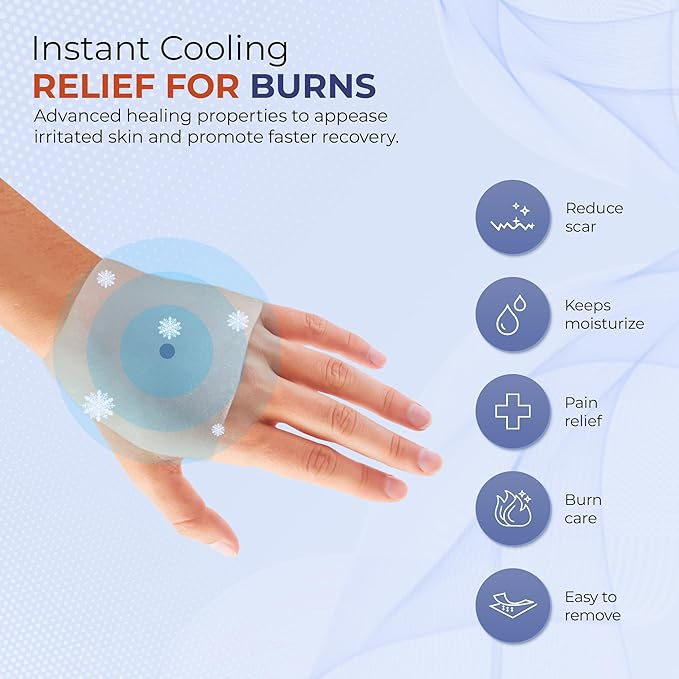 Burn Fix – Advanced Hydrogel Burn Relief for Instant Pain Relief - 3.5g ...