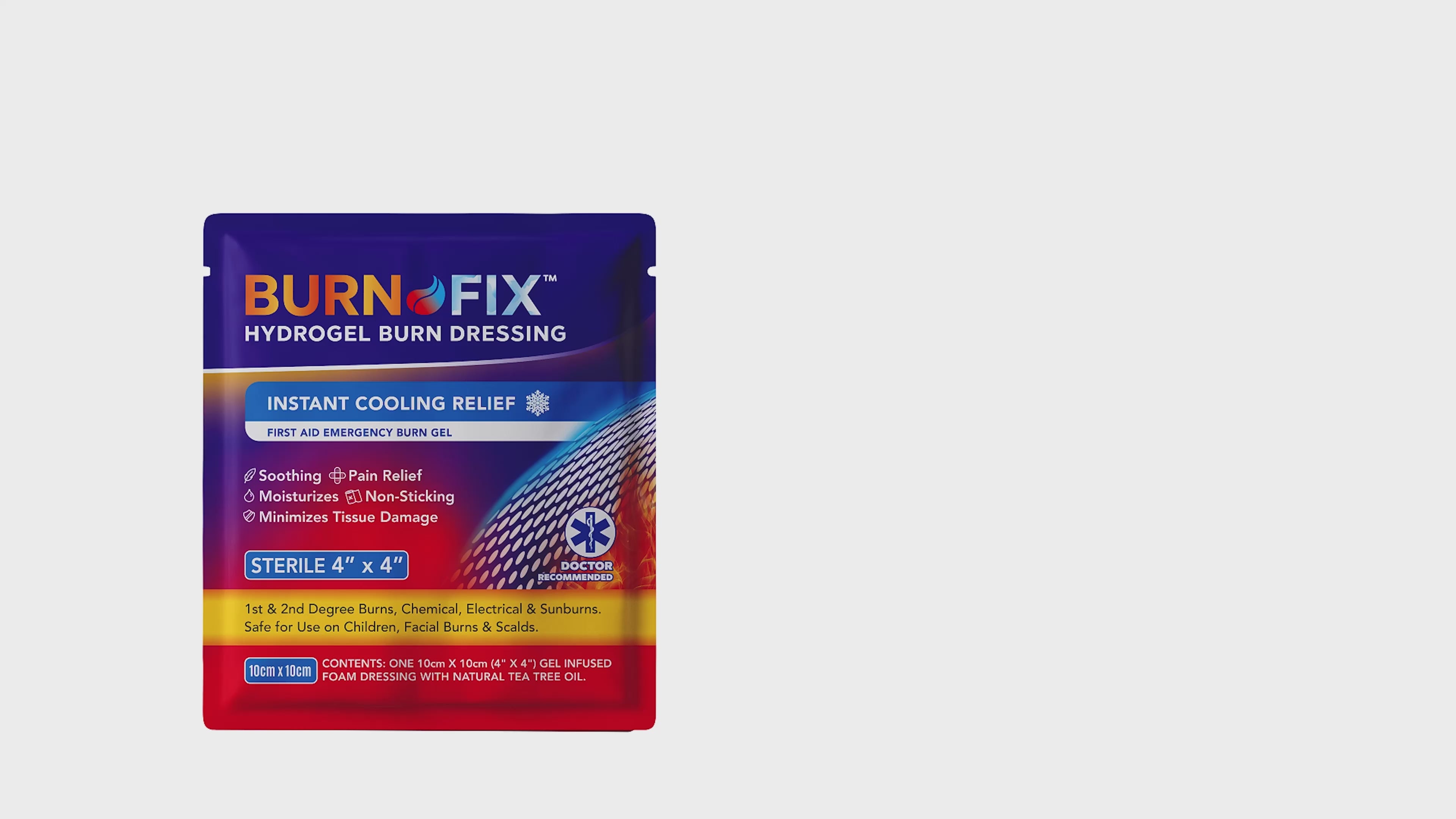 Burn Fix – Advanced Hydrogel Burn Relief for Instant Pain Relief - 3.5g ...